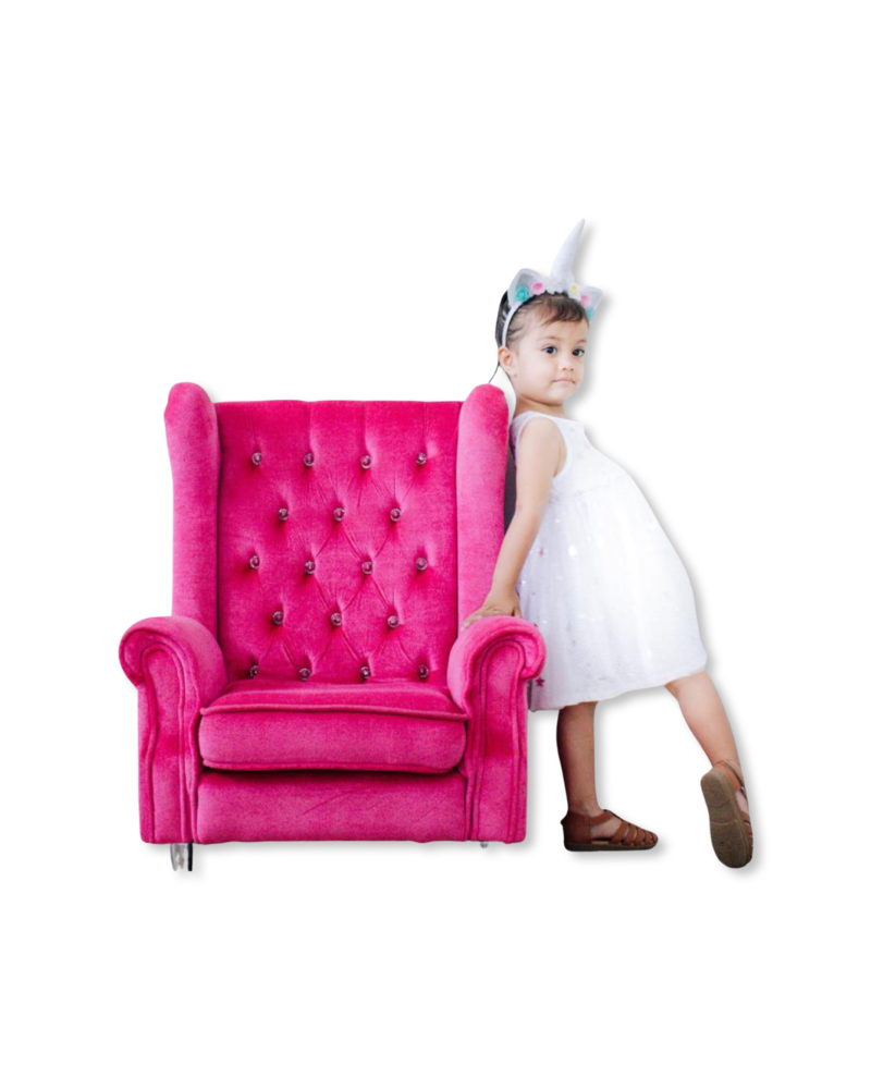 Barbie Pink Princess Chair - Little Bettons Party Hire