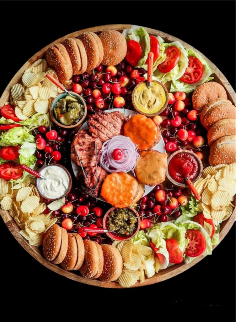 Round Wooden Serving Tray - Little Bettons Party Hire